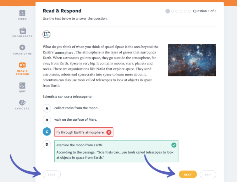 Using the Flocabulary Activities (Students)