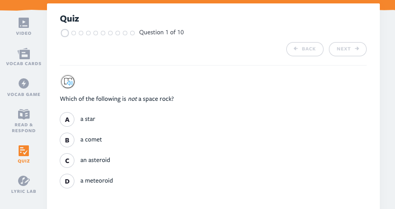 Using the Flocabulary Activities (Students)