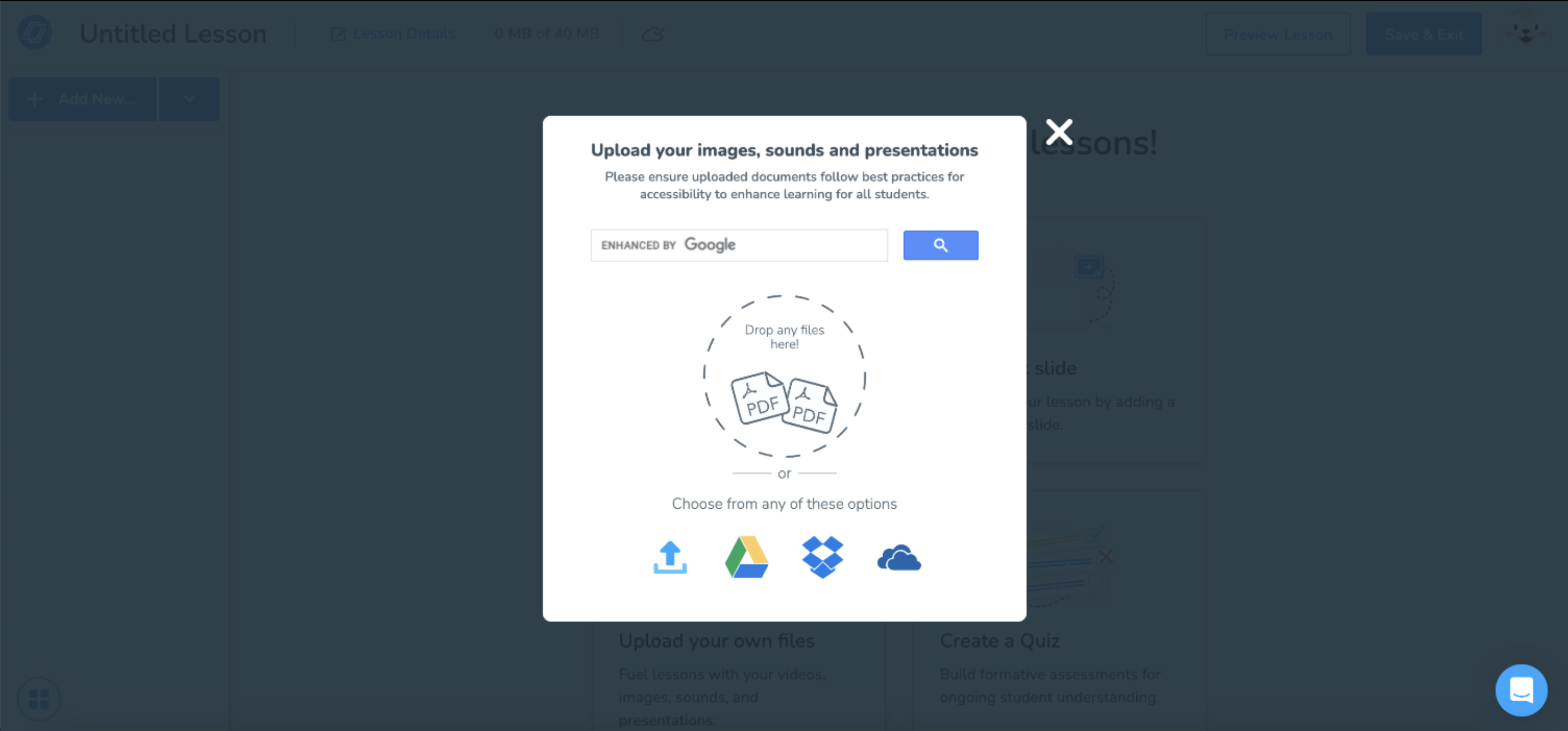 Create a Nearpod lesson