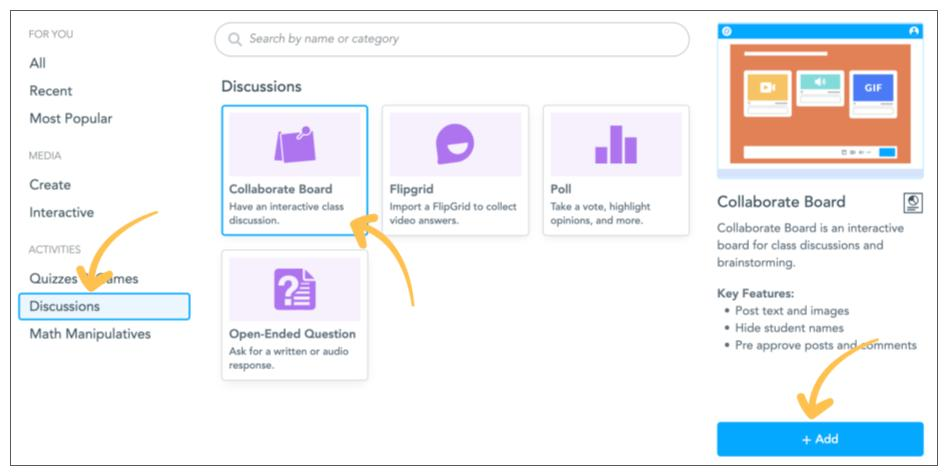 Build a Collaborate Board