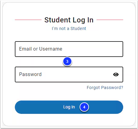 Logging In - Students