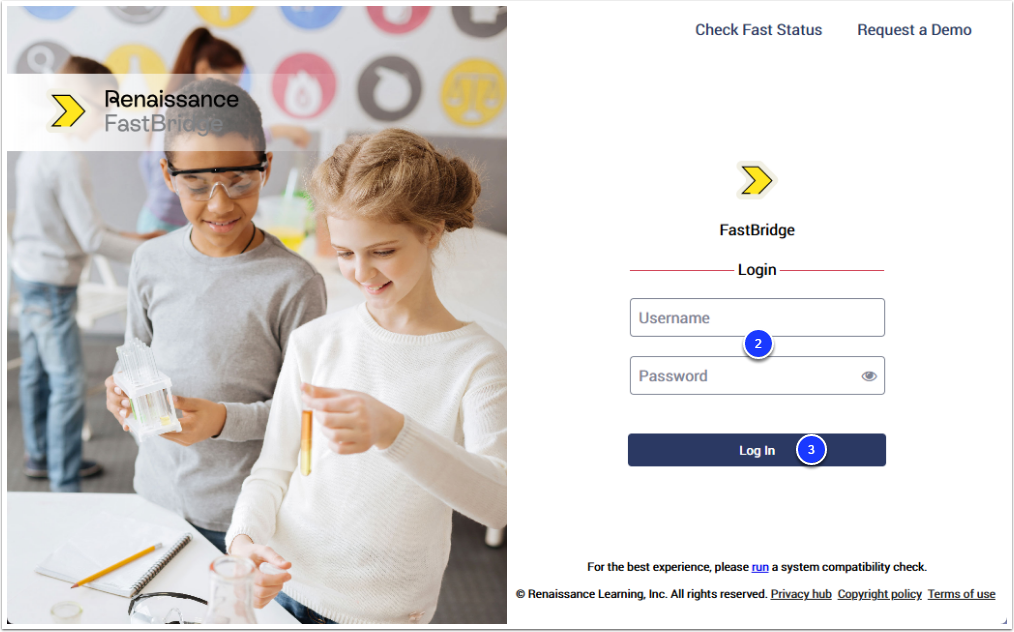 Logging In - Students
