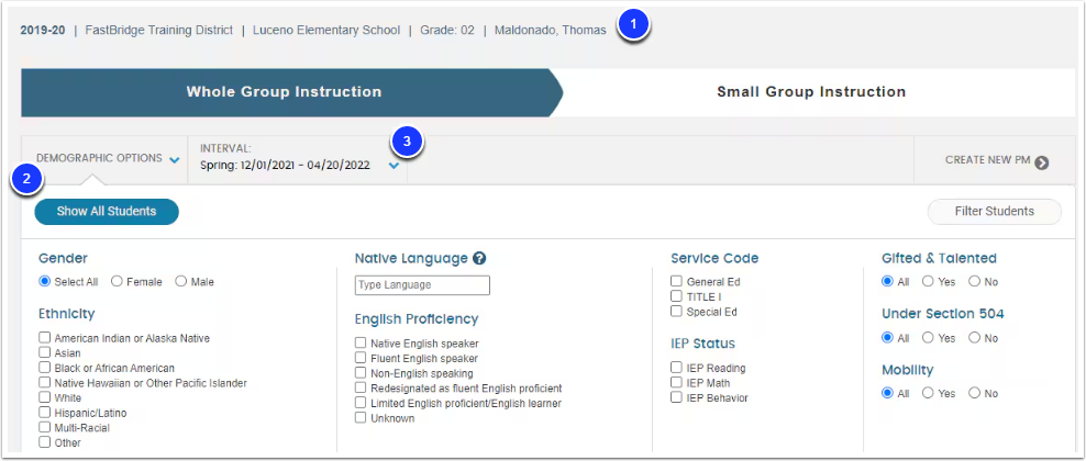 Screening to Intervention Report - Reading