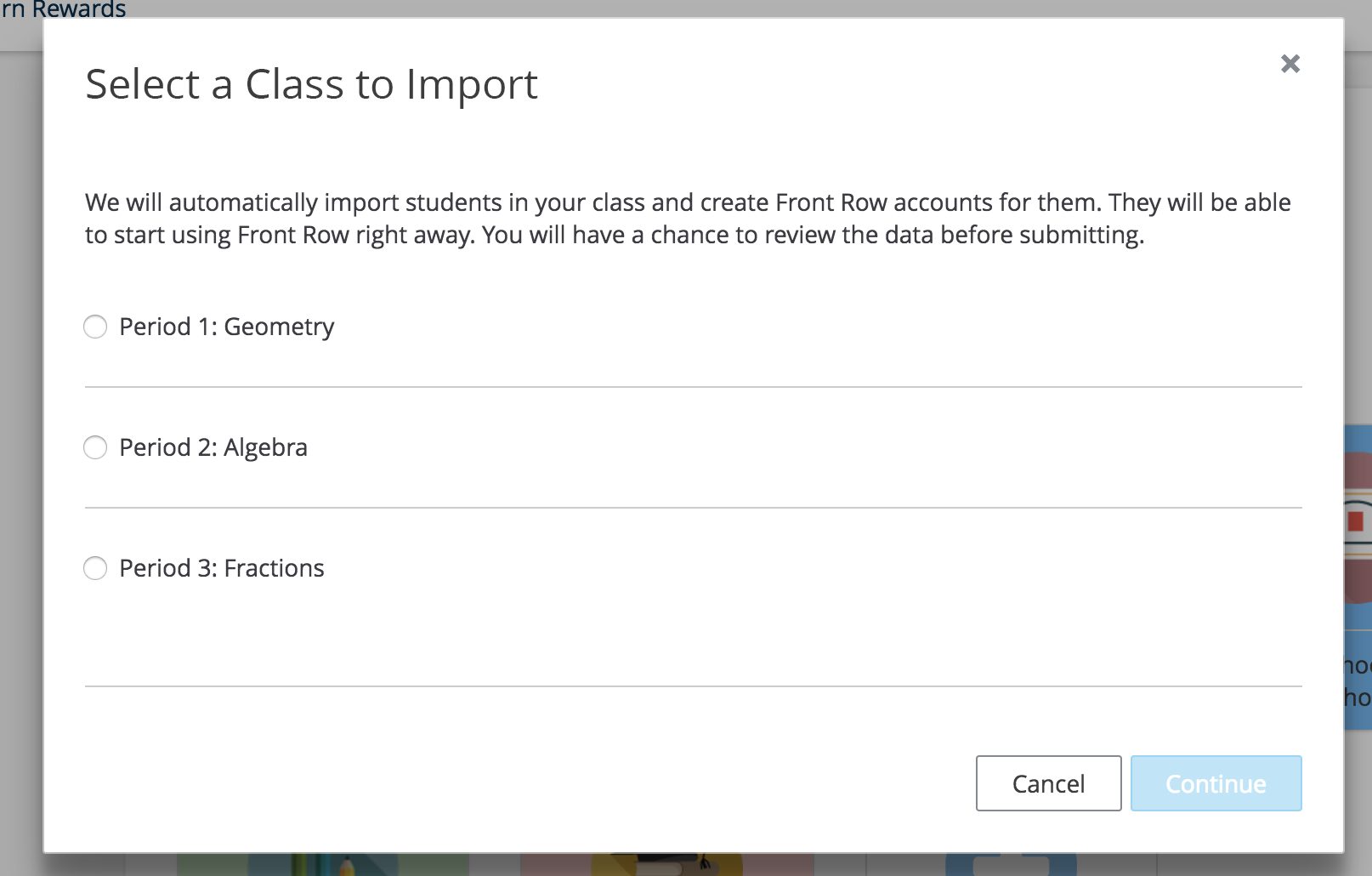 How does importing students from Google Classroom work?
