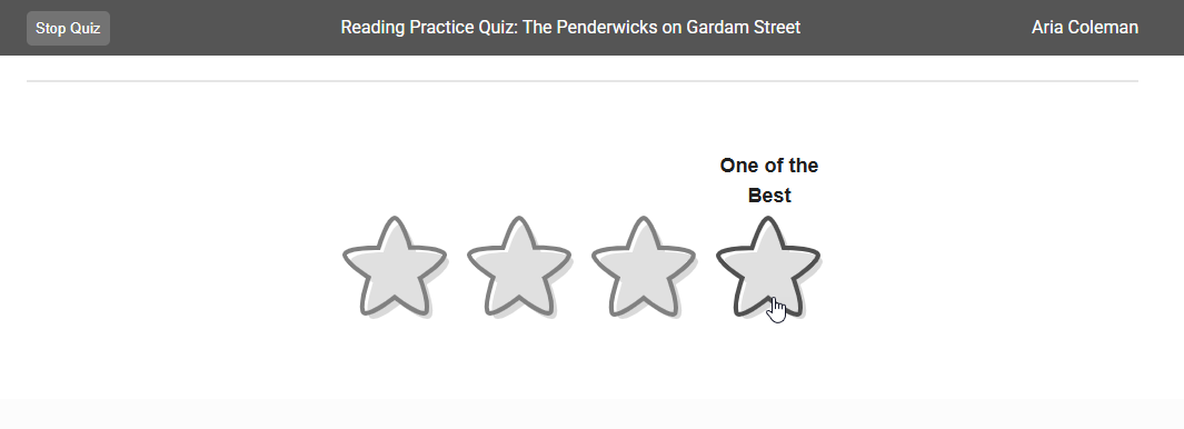 Taking an Accelerated Reader Quiz