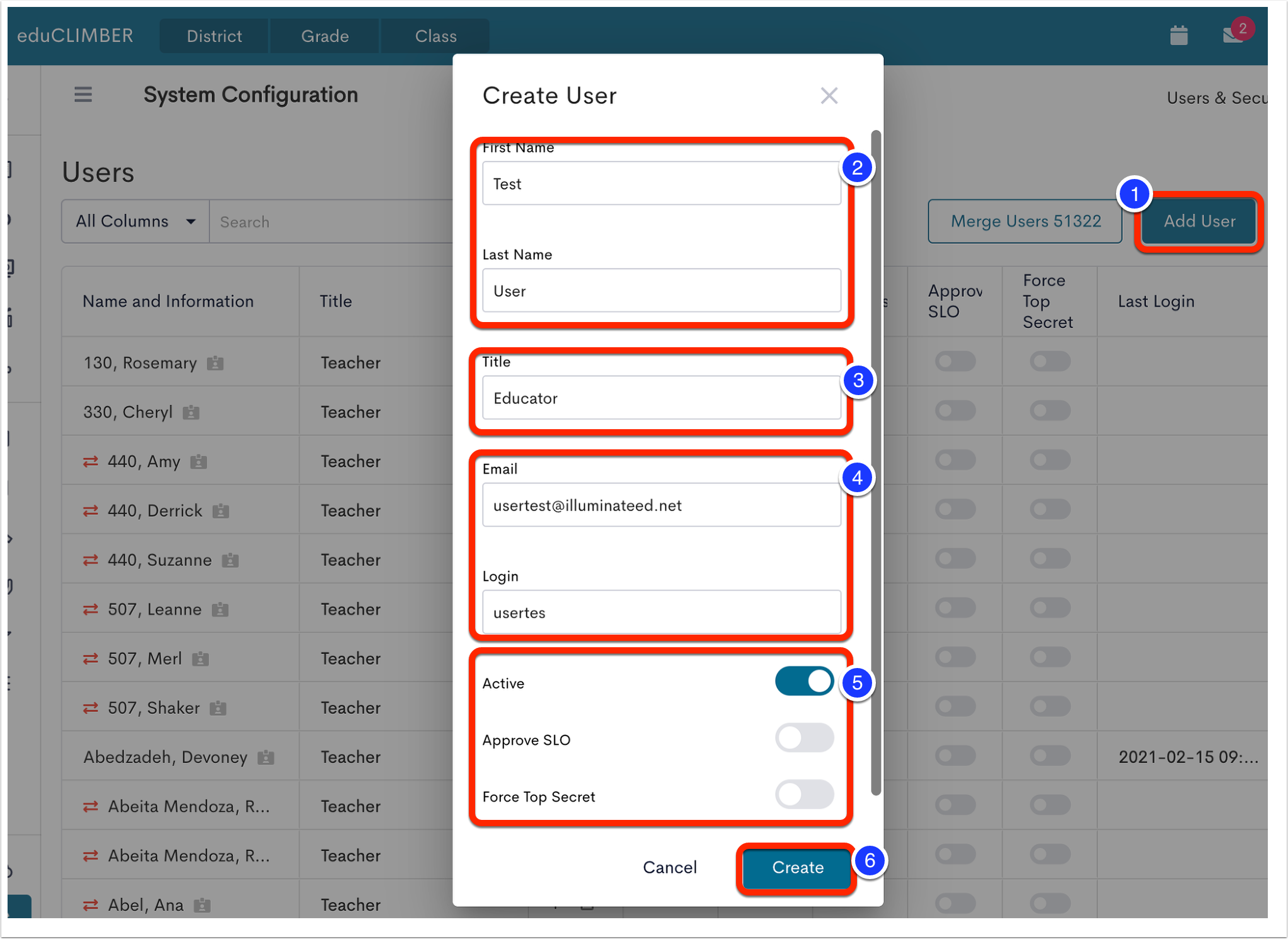 Create and Manage Users