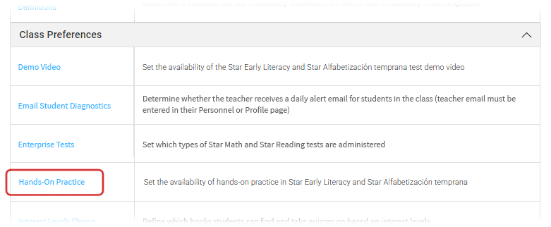 Hands-On Practice Preference