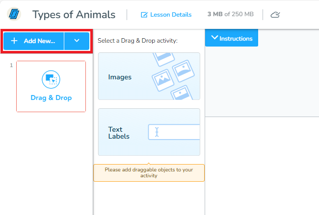 Use Drag & Drop during a Nearpod lesson