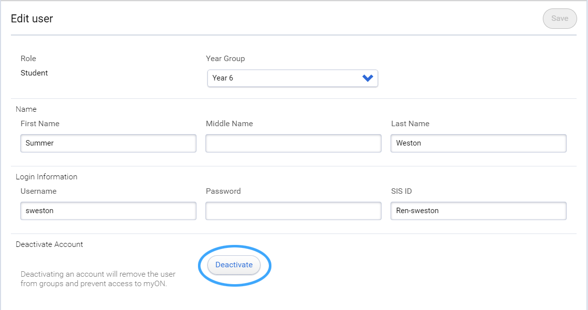 How to Deactivate Users (Group Administrator)