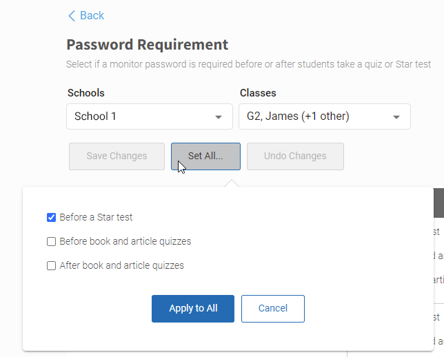 Password Requirement Preference