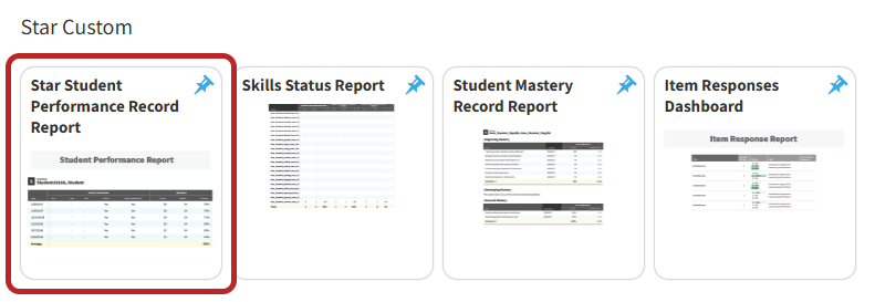 Student Performance Record Report