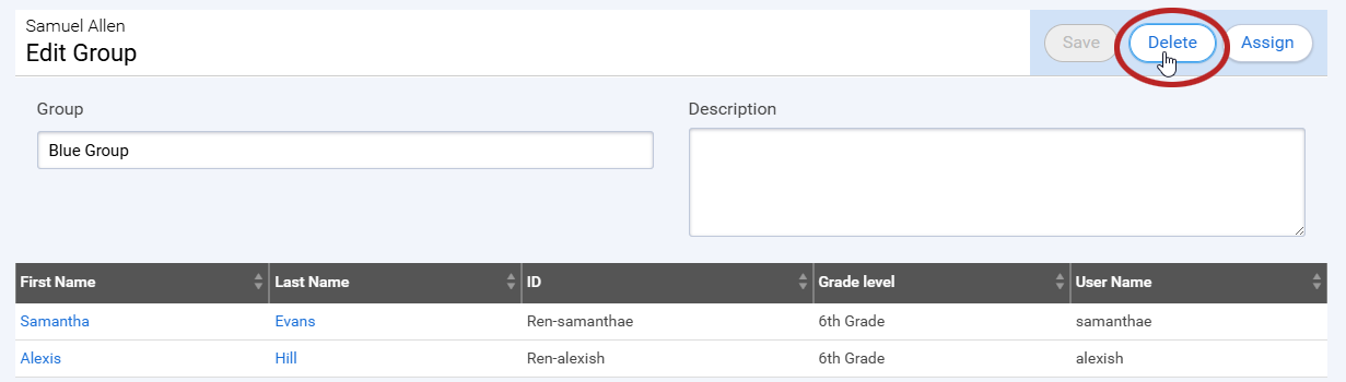 How to Delete Groups (Building Administrator)