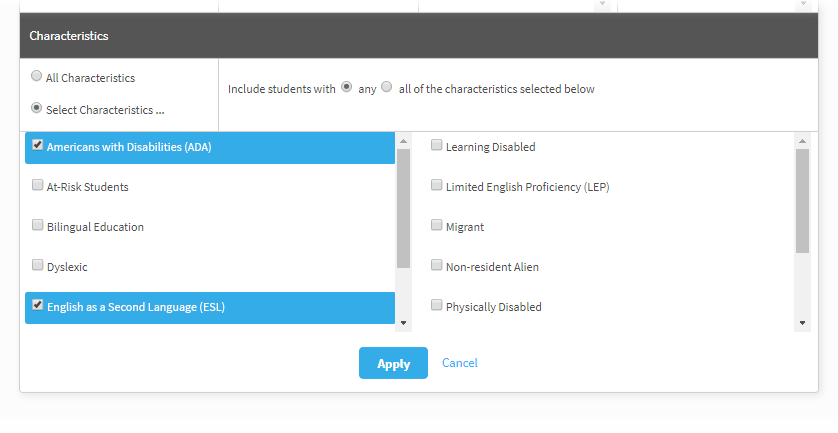 Instructional Planning - Student Report