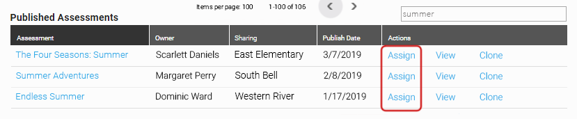 Creating Assessment Plans and Assigning Assessments to Students