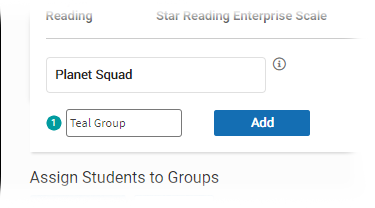 Create Groups Page - Student Selection
