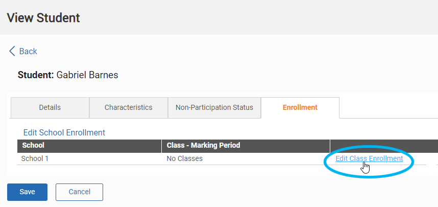 Student Enrollment - School and Class