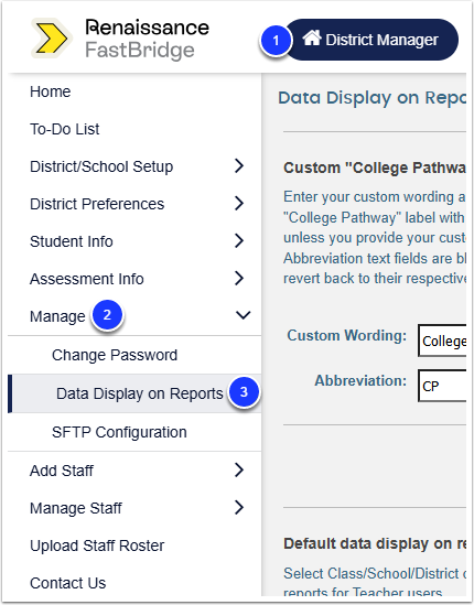 Customizing Data Display on Reports