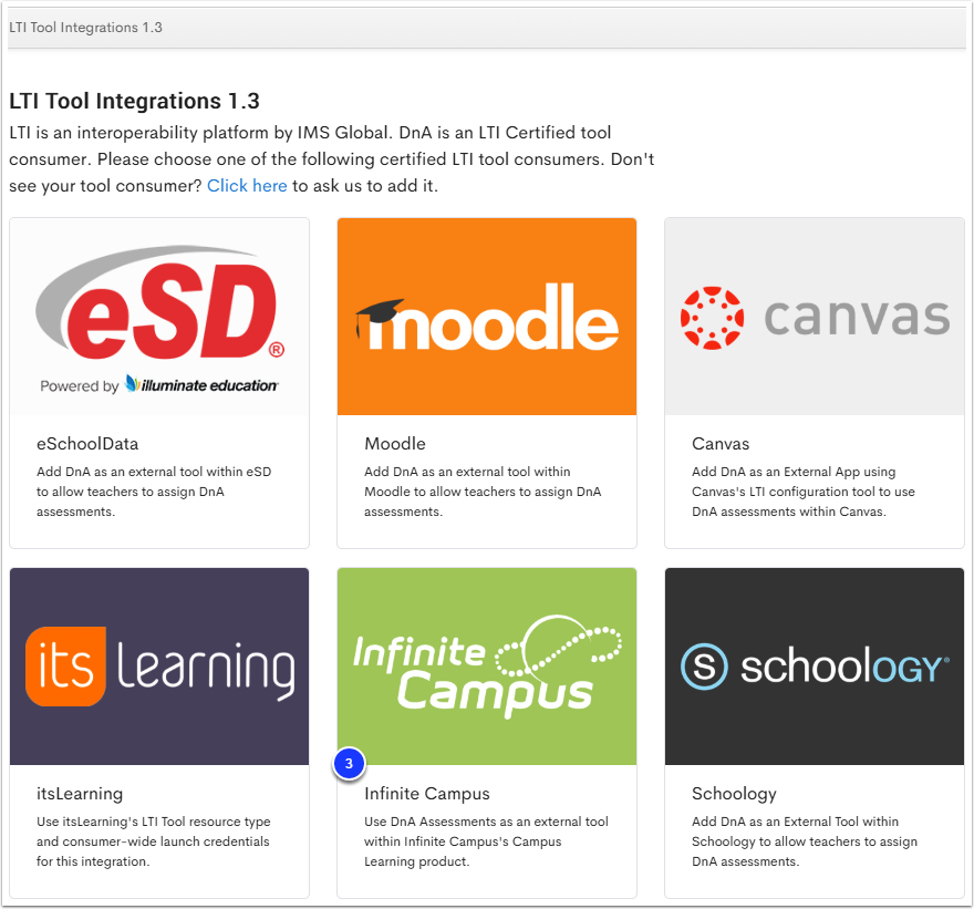 Set Up an Infinite Campus LTI 1.3 Connection