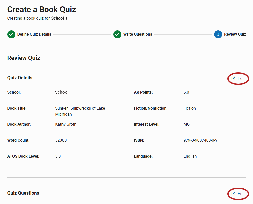 Adding Teacher-Made Quizzes