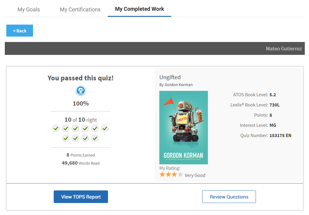 Renaissance Home Connect and Accelerated Reader
