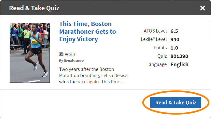 Accelerated Reader Student Home