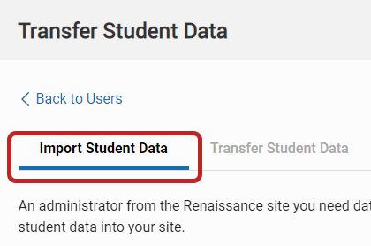 Requesting Student Data Transfers and Importing Transferred Data