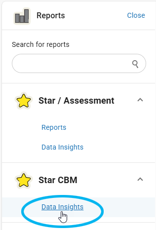 Star CBM Data Insights - Unscreened Students