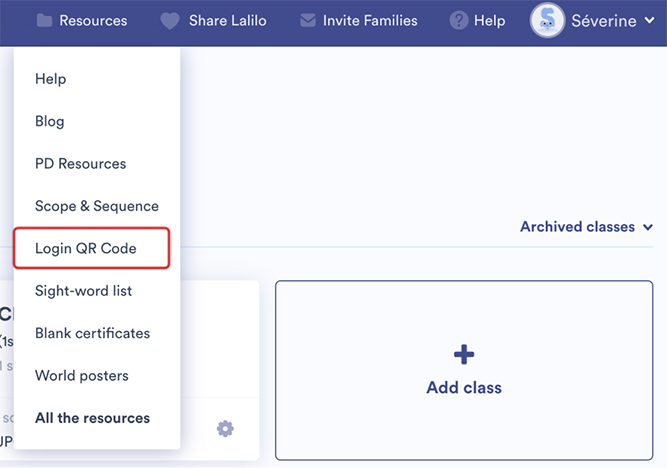 Student login options
