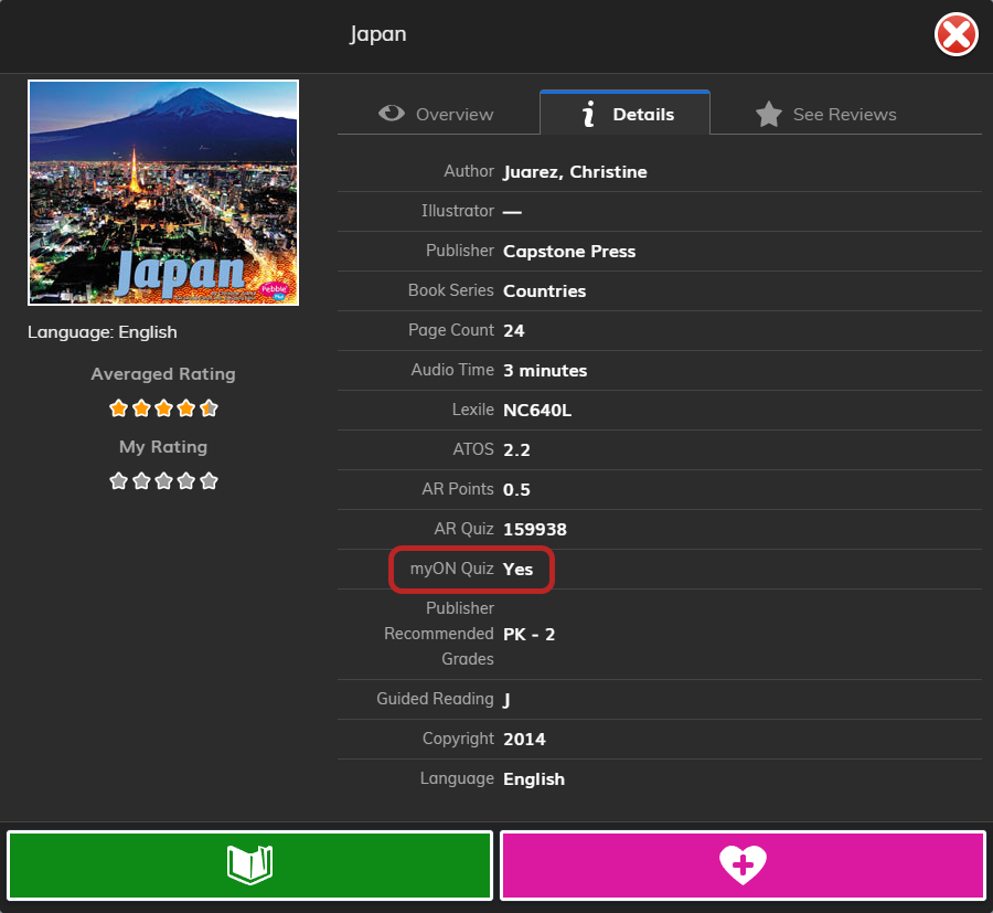 How Book Quizzes Work in myON
