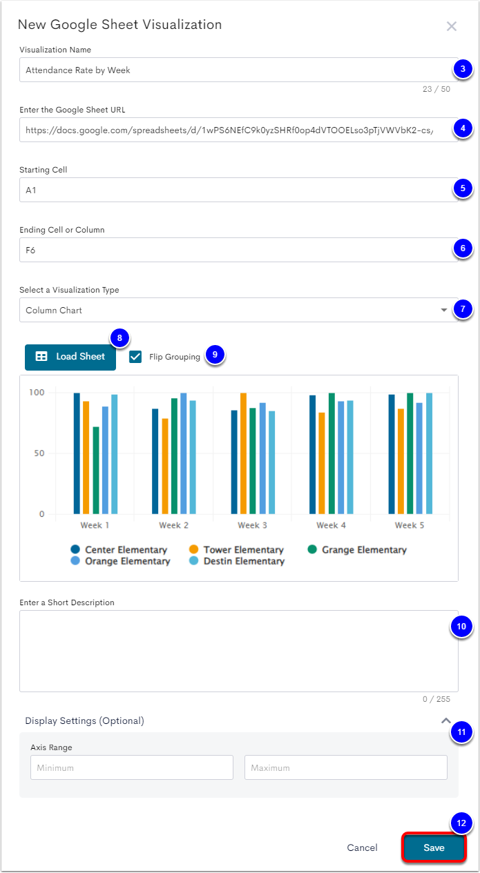 Create a Google Sheet Visualization