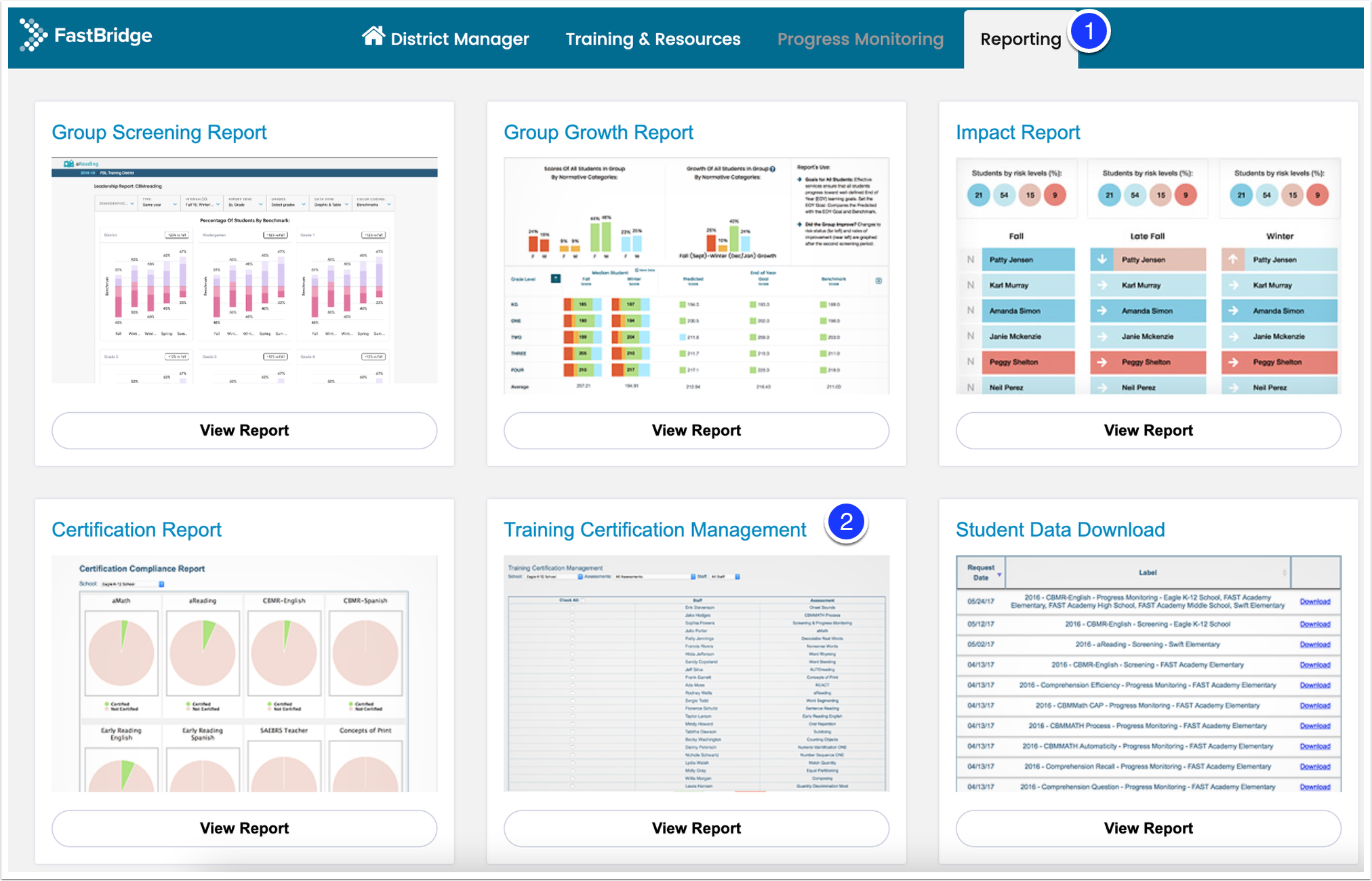 Training Certification Management Report