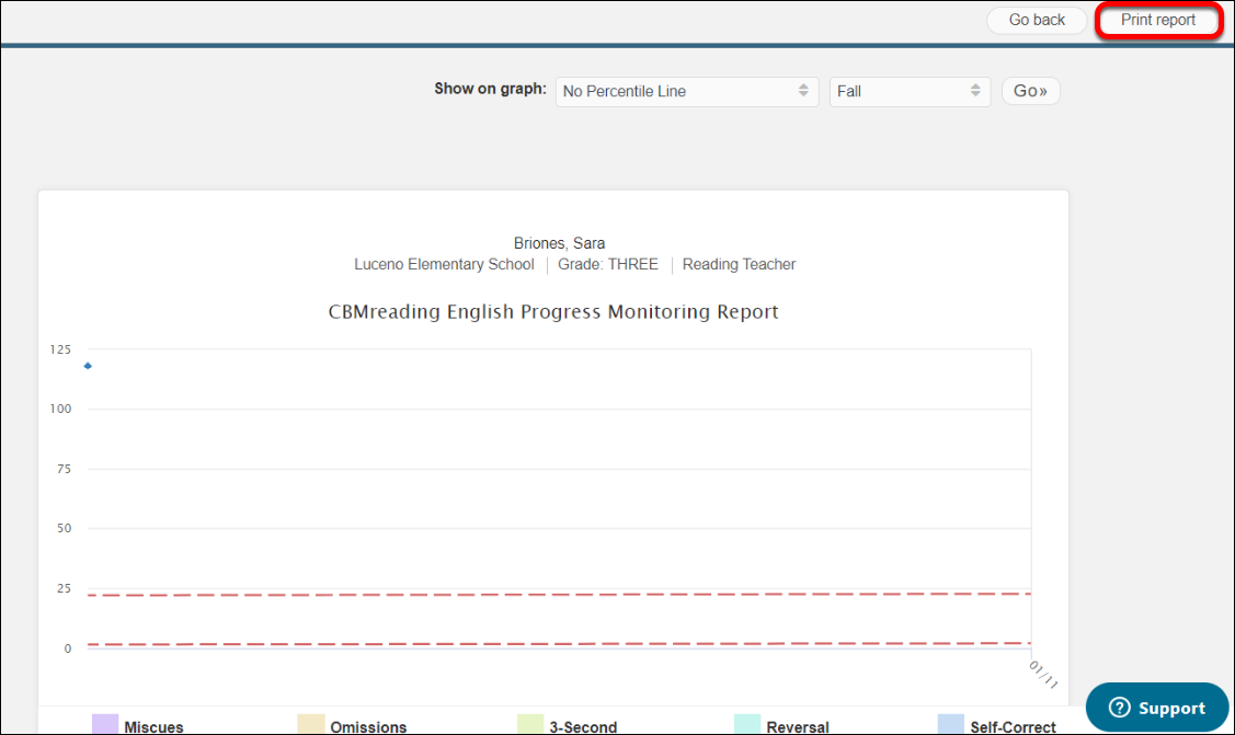 Accessing, Saving, and Printing the Progress Monitoring Report