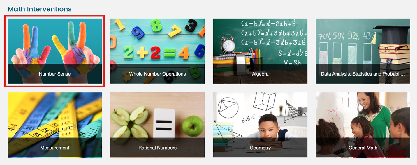 Number Sense Interventions