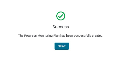 Creating a New Progress Monitoring Form