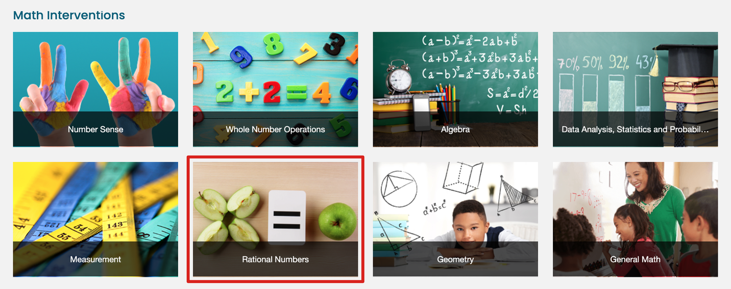 Rational Numbers Interventions