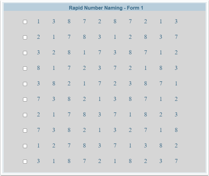 Rapid Automatized Naming (RAN) Overview