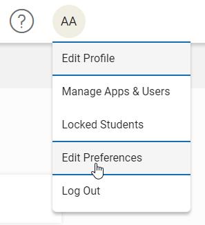 Preferences Page