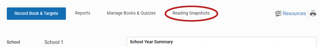 Viewing Your Reading Snapshots
