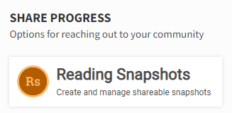 Viewing Your Reading Snapshots