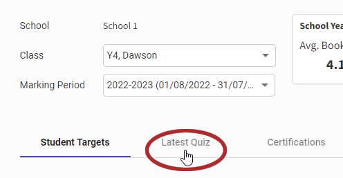 Transferring a Quiz Record from One Student to Another