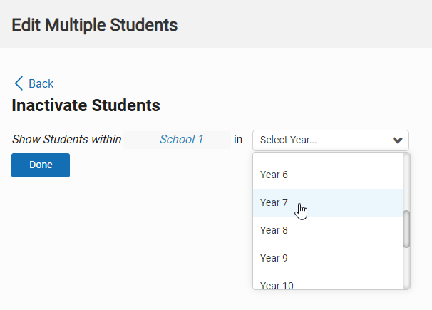 Making Multiple Student Records Inactive